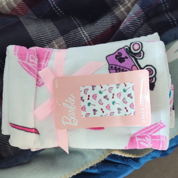Barbie | Kitchen | Nwt Set Of 2 Barbie Logo Skate Hand Towels | Poshmark